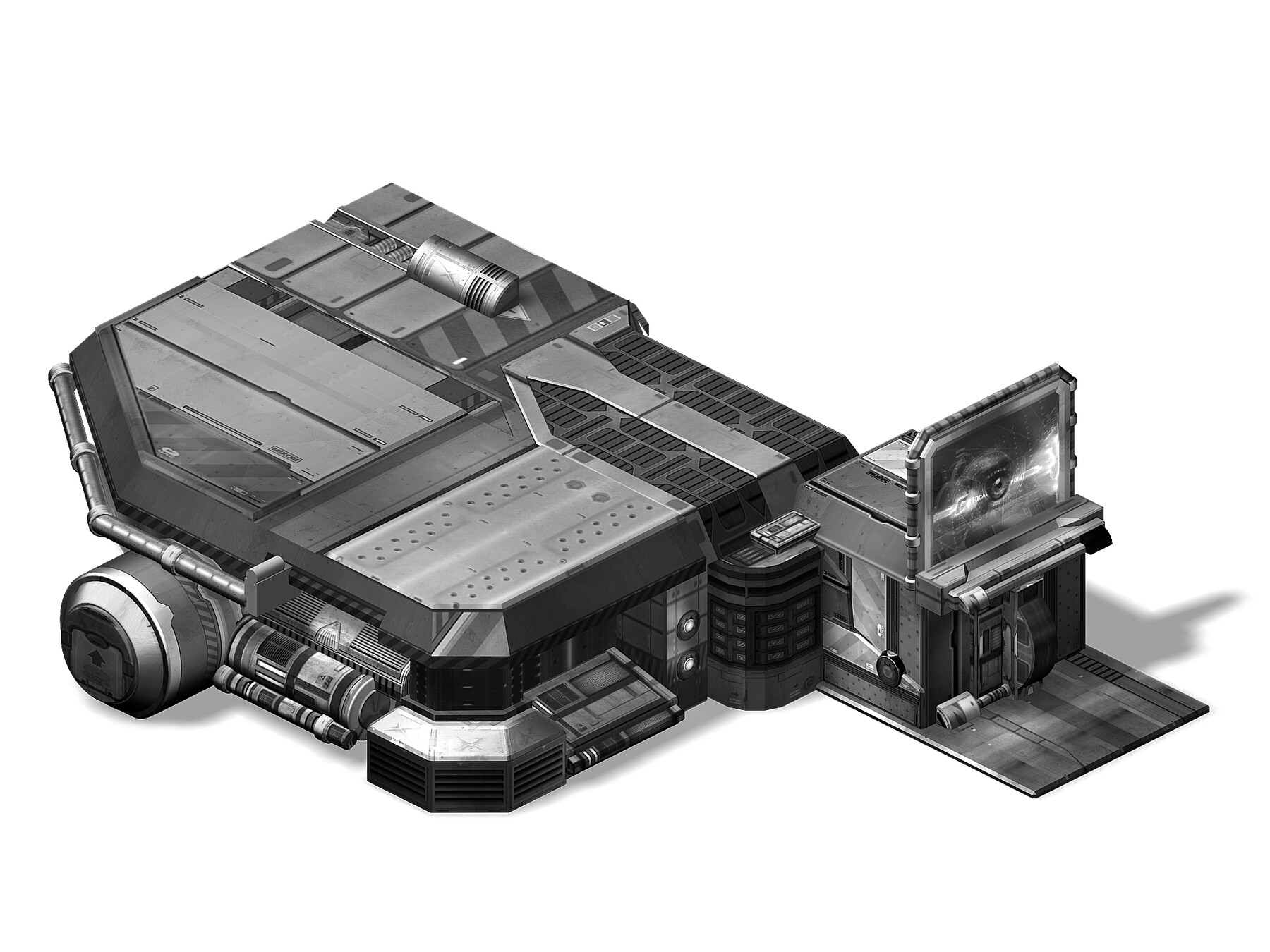 ArtStation - Spacecraft - Ground Platform 08 | Game Assets