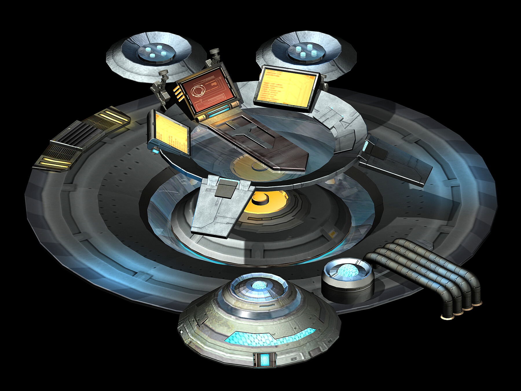 ArtStation - Space Ship - Ground Small Objects 03 | Resources