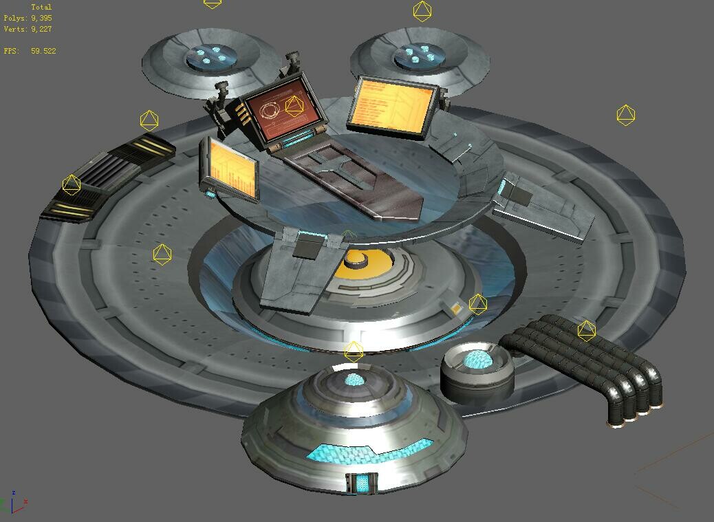 ArtStation - Space Ship - Ground Small Objects 03 | Resources