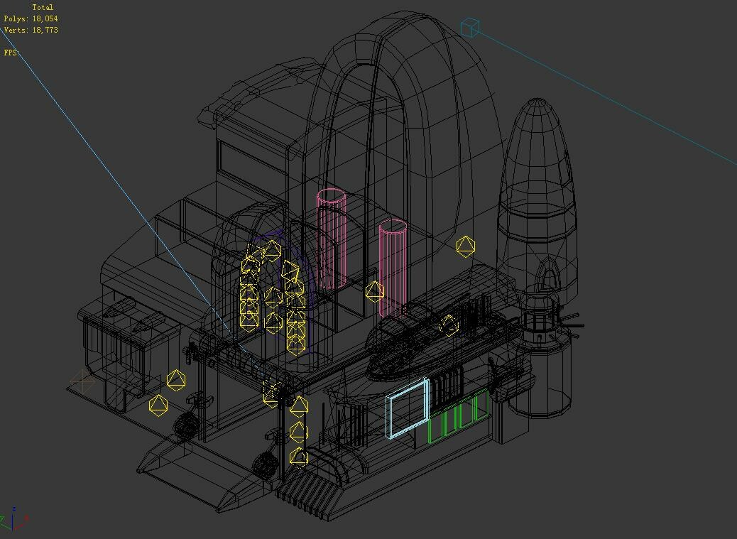 ArtStation - Spaceship - Building 01 | Game Assets