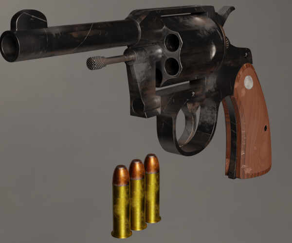ArtStation - Revolver Gun | Game Assets