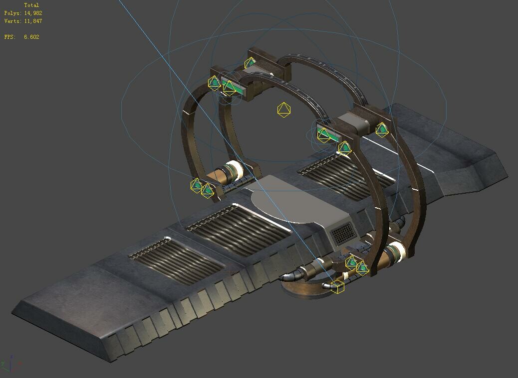 ArtStation - Spaceship - Space Time Bridge 01 | Game Assets