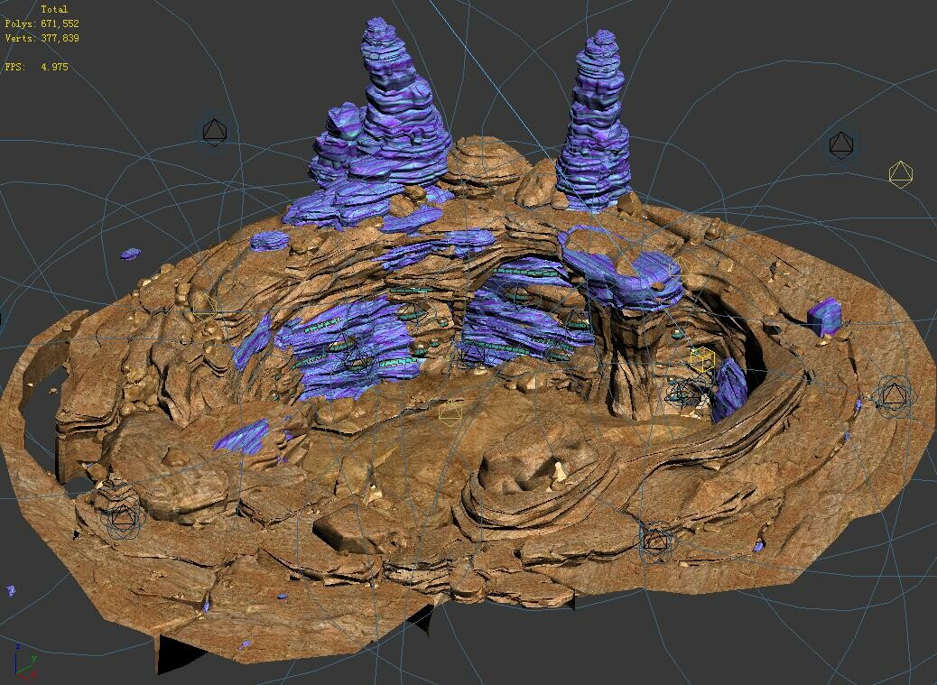 ArtStation - Space Meteor - Great Earth Pit 01 | Game Assets