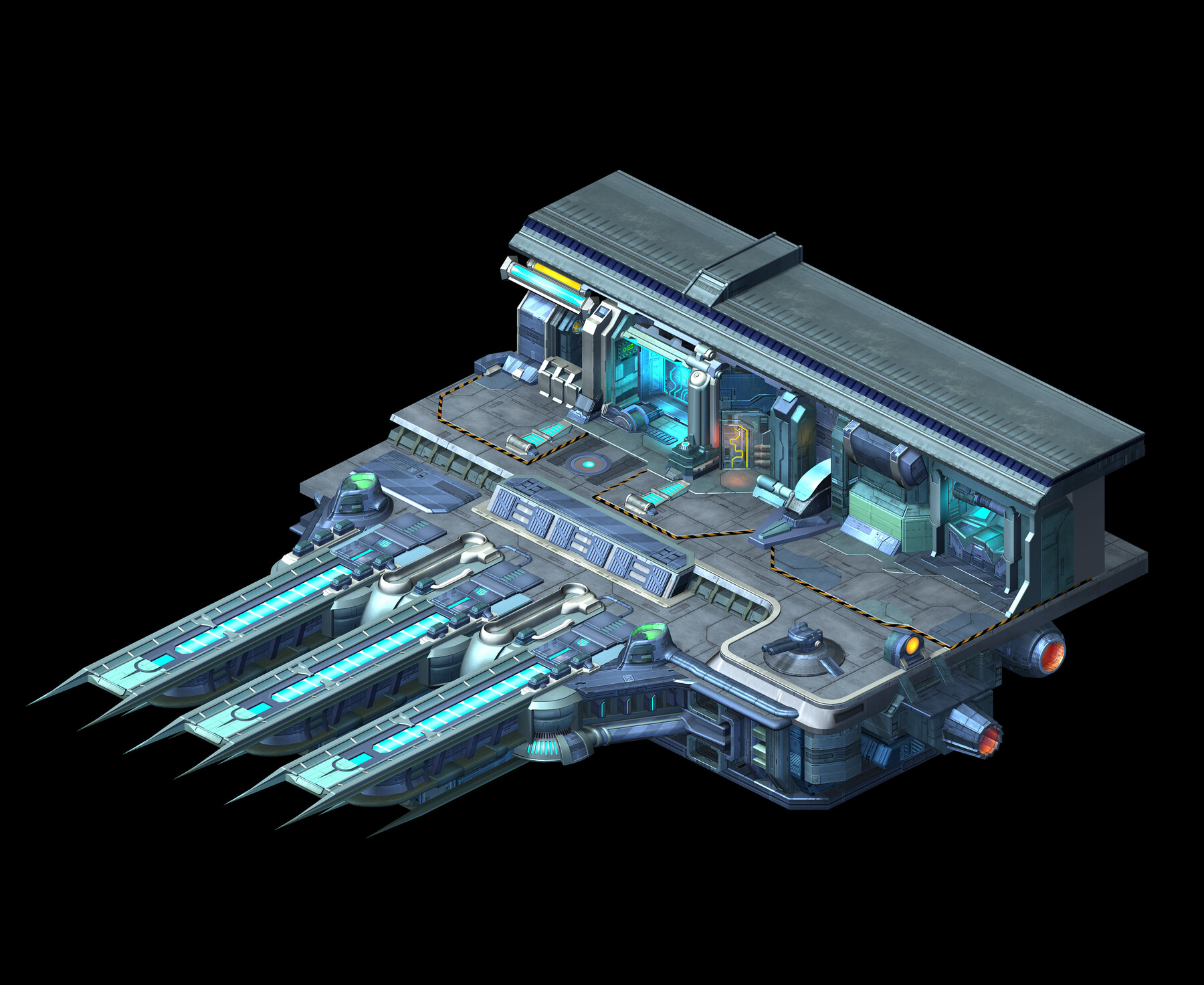 ArtStation - Space-terminal-spaceship 32 | Game Assets