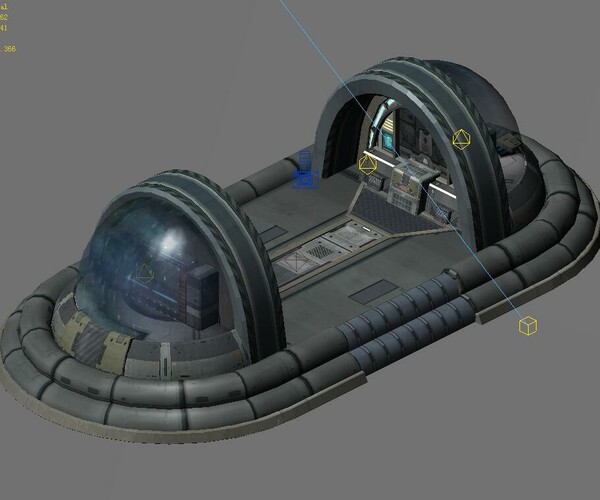 ArtStation - Space station - ground function small building | Game Assets