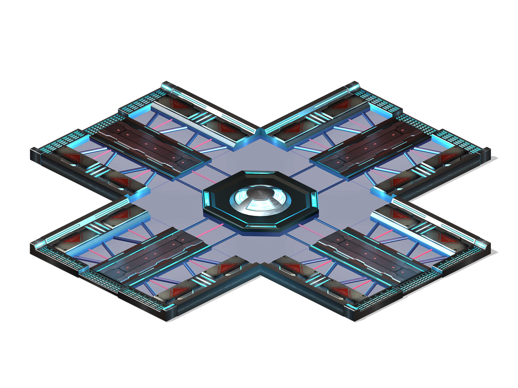 ArtStation - Satellite City Objects - Road 22 | Game Assets