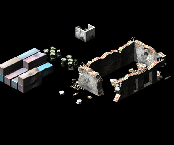 ArtStation - Future World - Ruins 02 | Game Assets