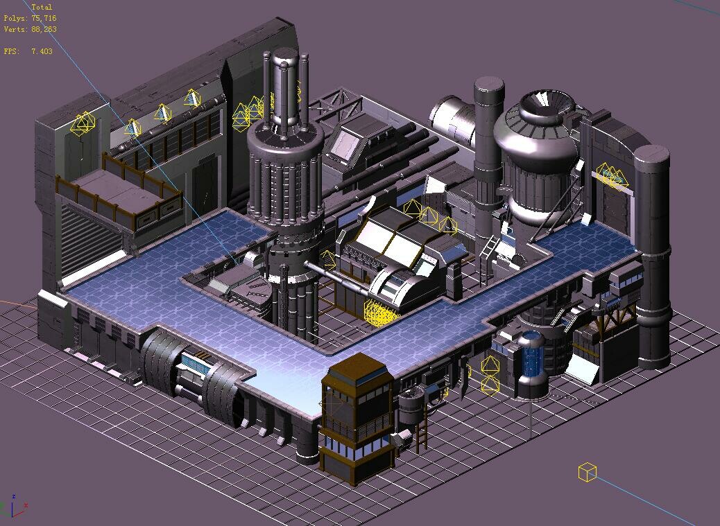 ArtStation - Future world - factory - indoor | Game Assets