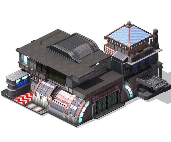 ArtStation - Future World - Building 062 | Game Assets