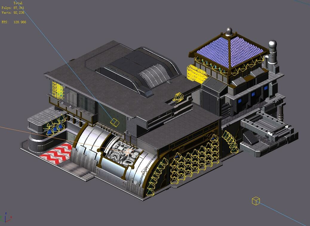 ArtStation - Future World - Building 062 | Game Assets