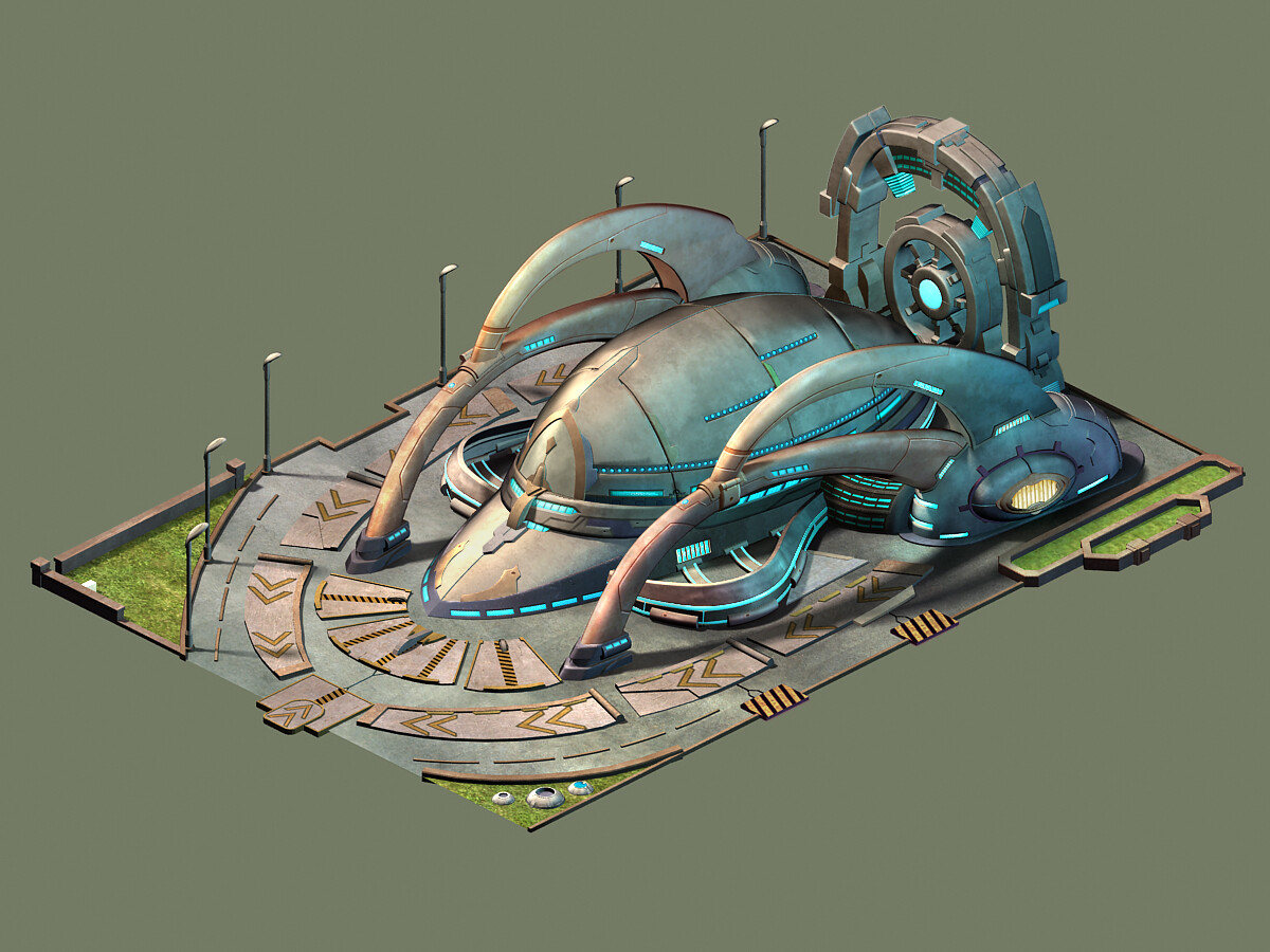 ArtStation - Future-tactical training ground | Game Assets