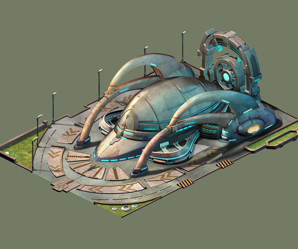 ArtStation - Future-tactical training ground | Game Assets