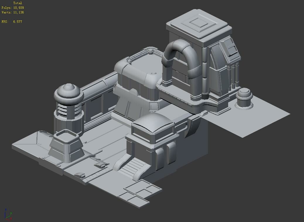 ArtStation - Machinery Distribution Factory - Building 32 | Game Assets