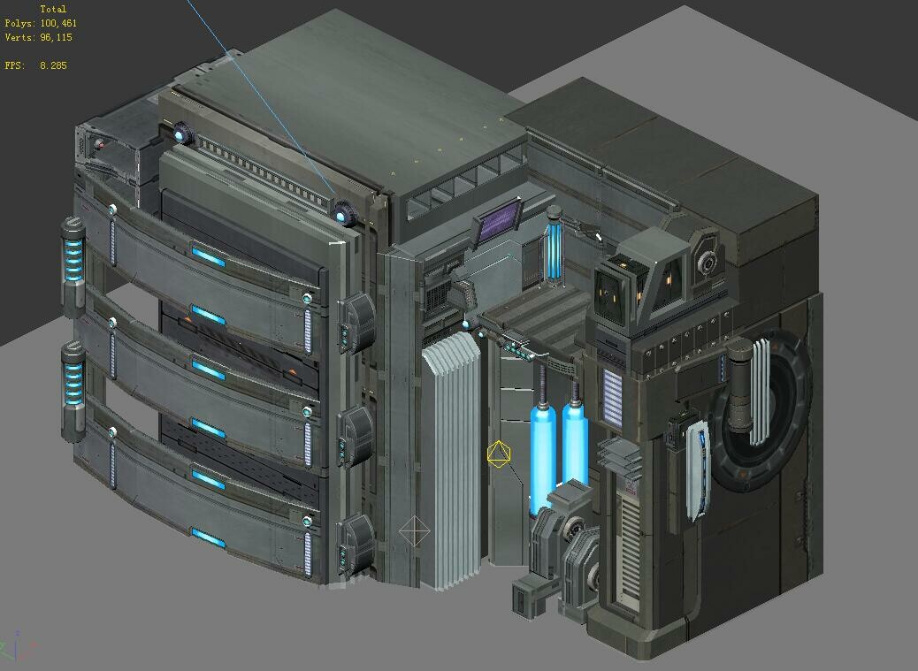 ArtStation - Machinery Factory - Wall 01 | Game Assets