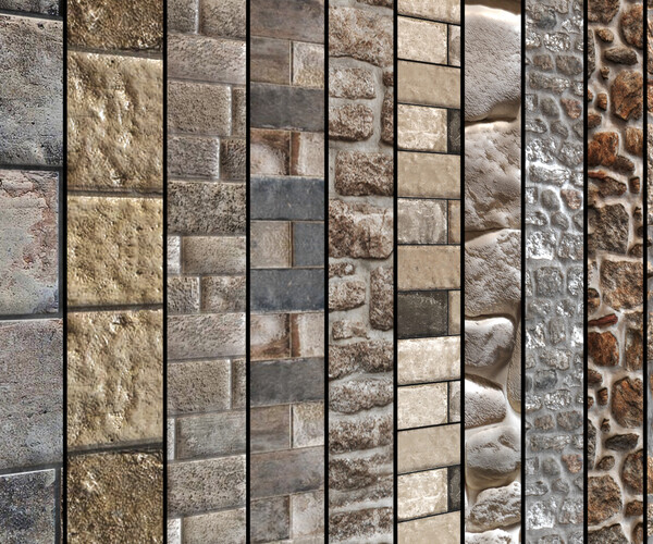 ArtStation - 10 stone PBR texture & mtl | Resources