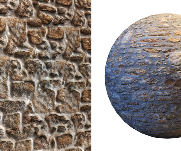 ArtStation - 10 stone PBR texture & mtl | Resources