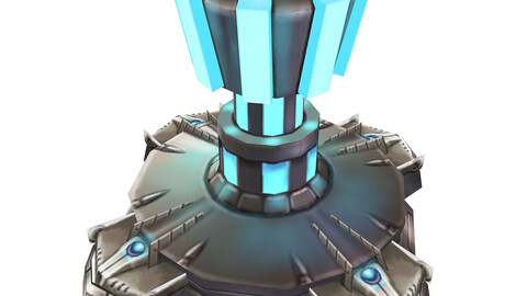 ArtStation - Rotating turret - electric shock type 01 | Game Assets