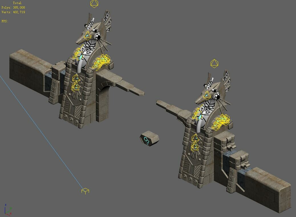 ArtStation - Different dimension - Egypt - City Gate 02 | Game Assets