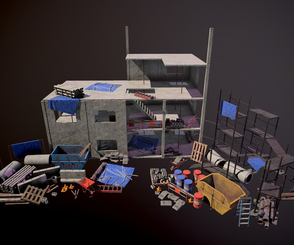 ArtStation - Full set construction site | Game Assets