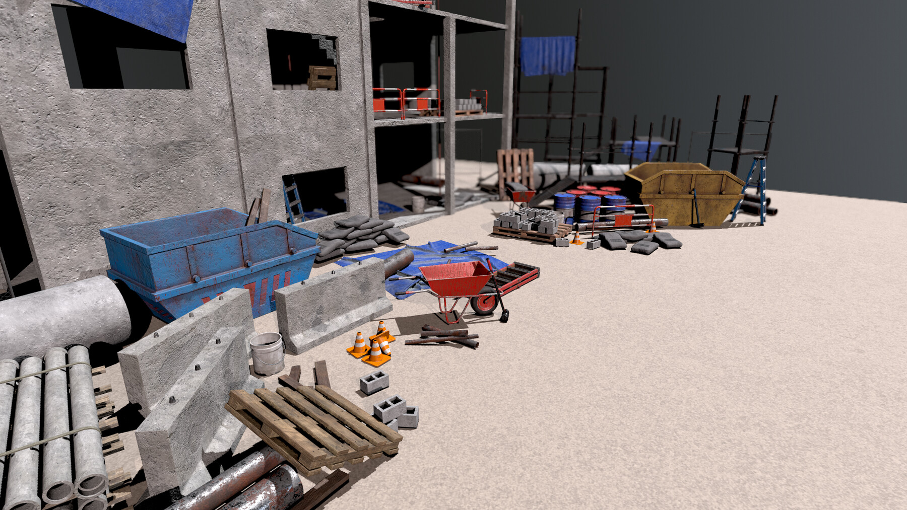 ArtStation - Full set construction site | Game Assets