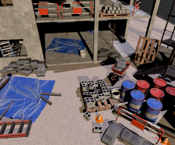 ArtStation - Full set construction site | Game Assets