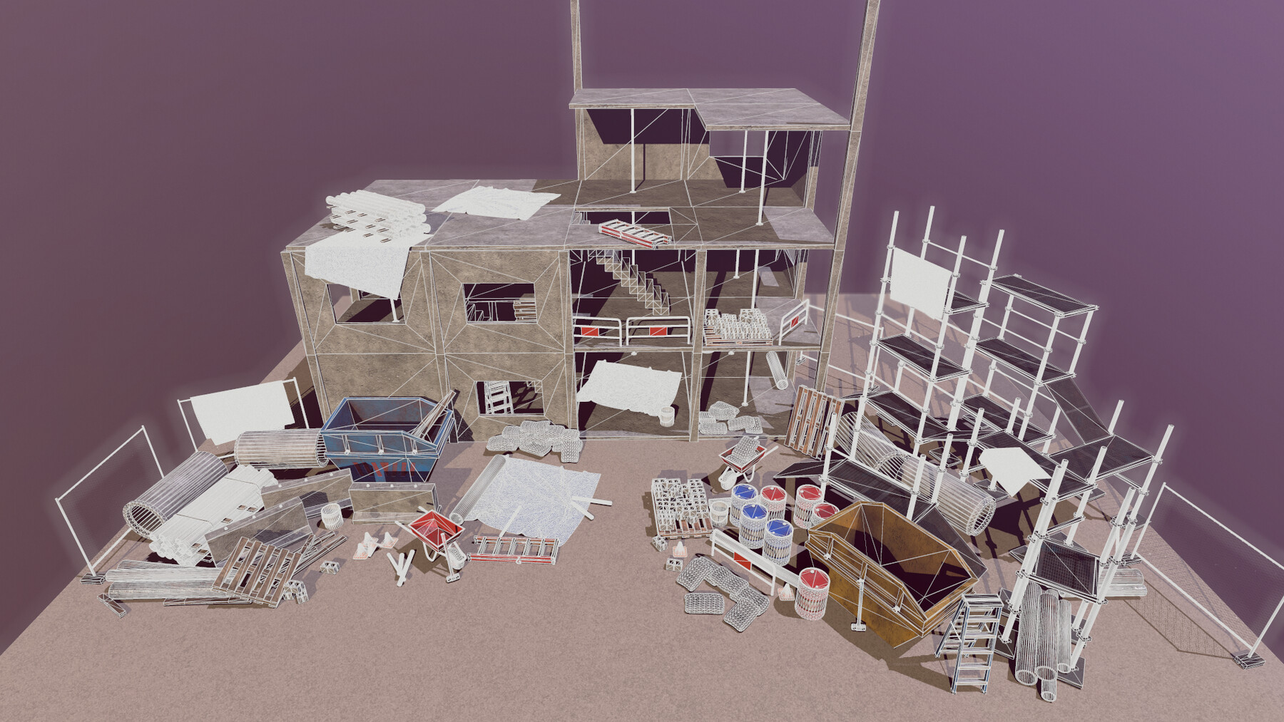 ArtStation - Full set construction site | Game Assets