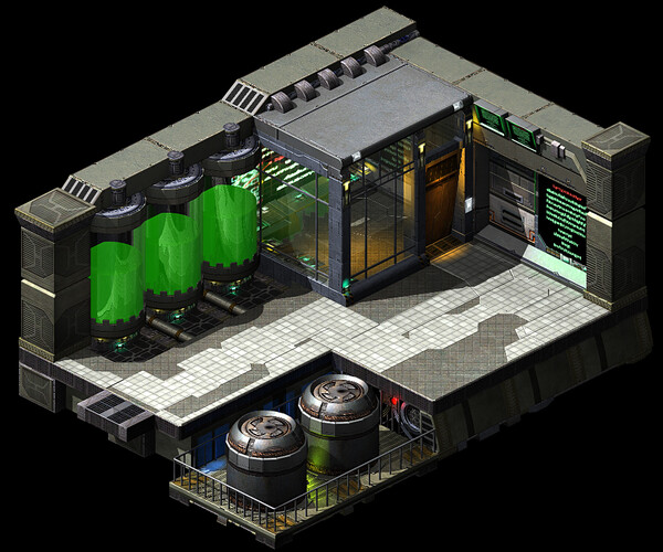 ArtStation - Sci Fi Building-Science Academy 04 | Game Assets