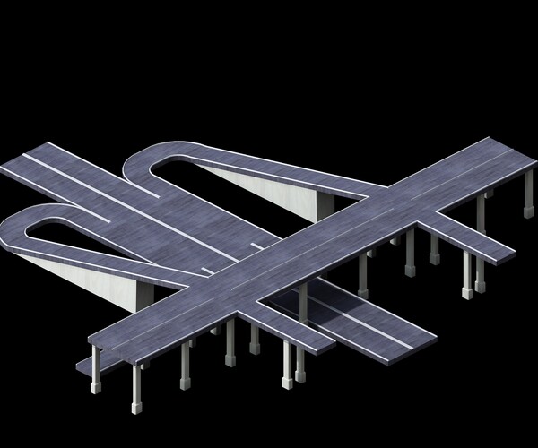 ArtStation - City Road - Overpass 02 | Game Assets