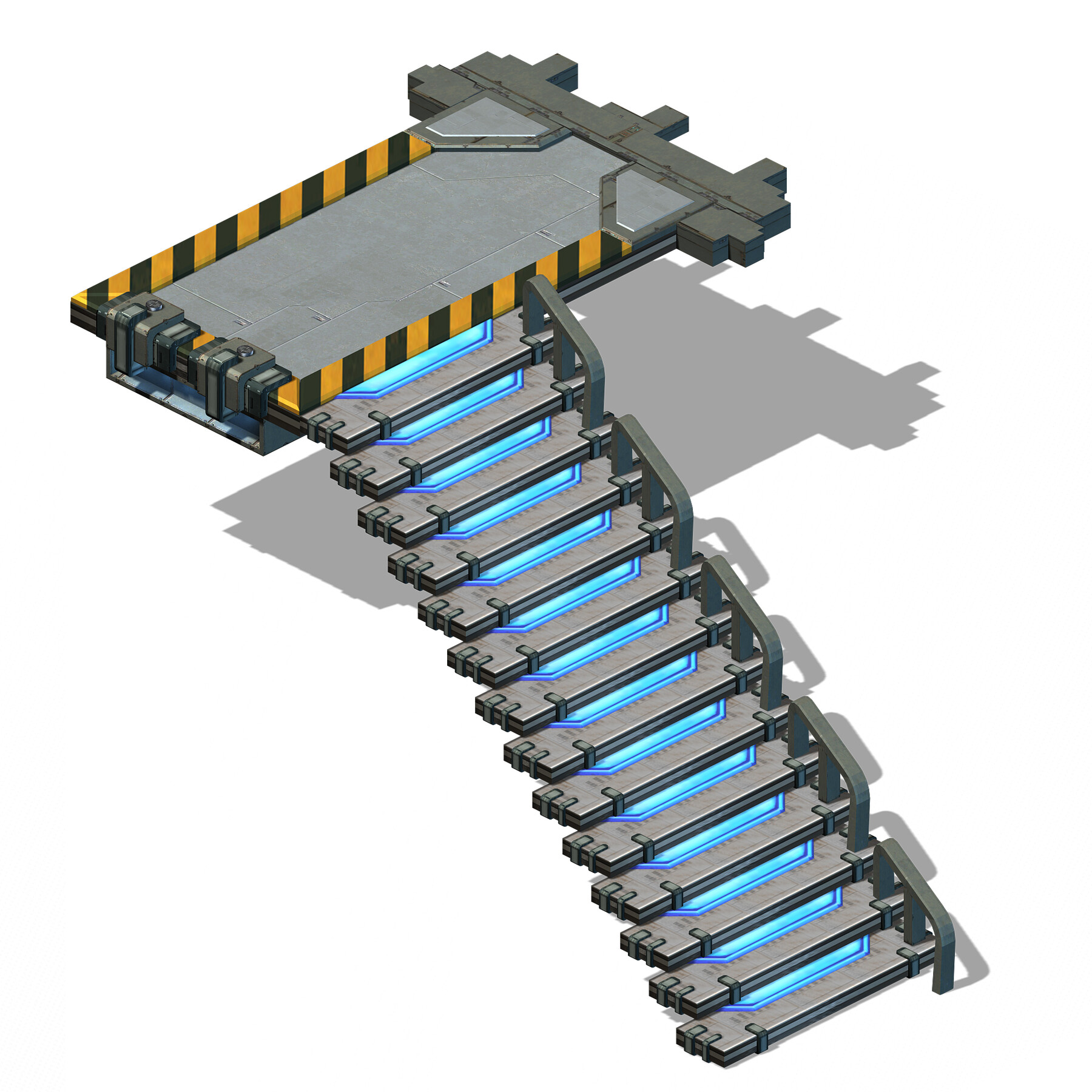 ArtStation - Spaceship Building - Stairs 10 | Game Assets
