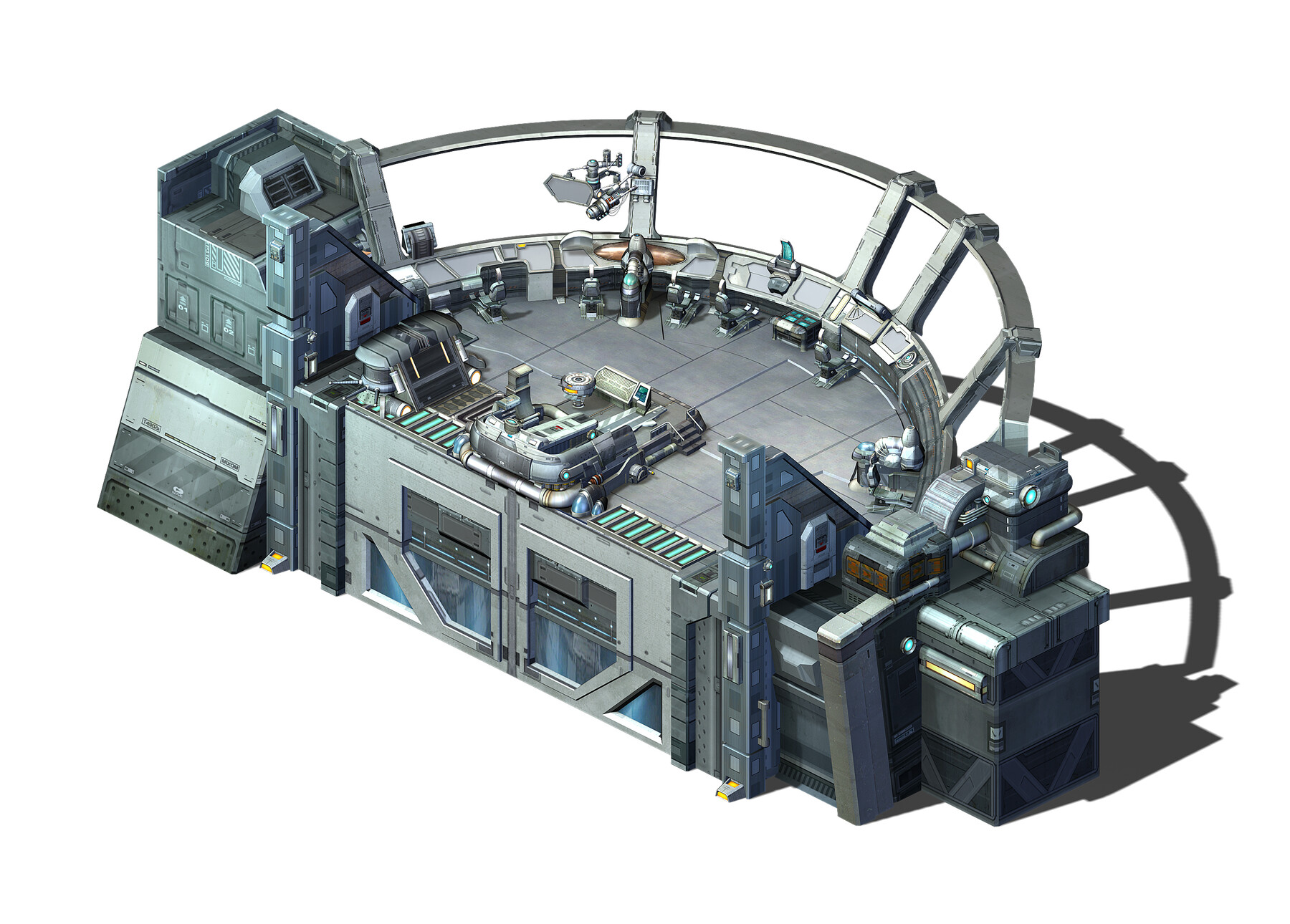 ArtStation - Spaceship - indoor - console | Game Assets