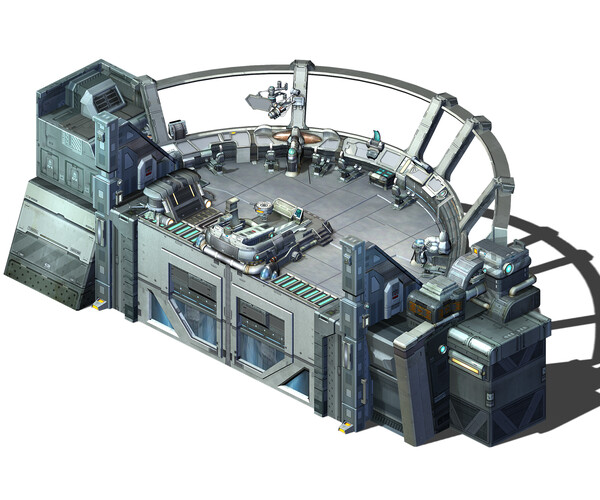 ArtStation - Spaceship - indoor - console | Game Assets