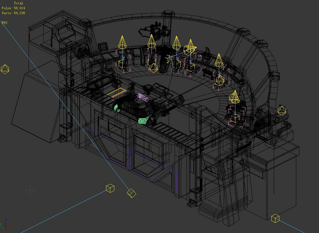 ArtStation - Spaceship - indoor - console | Game Assets
