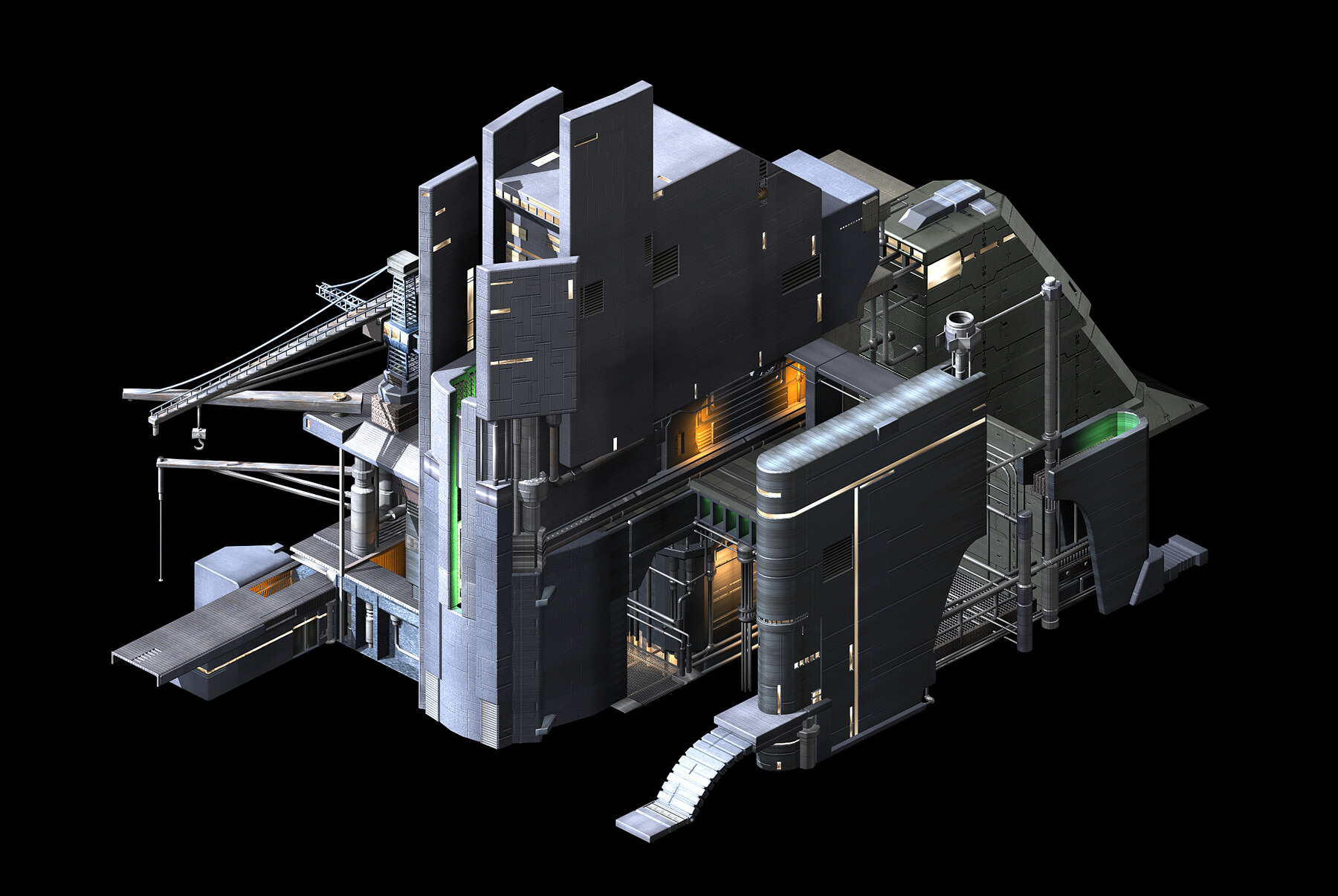 ArtStation - Spaceship - repair yard | Game Assets