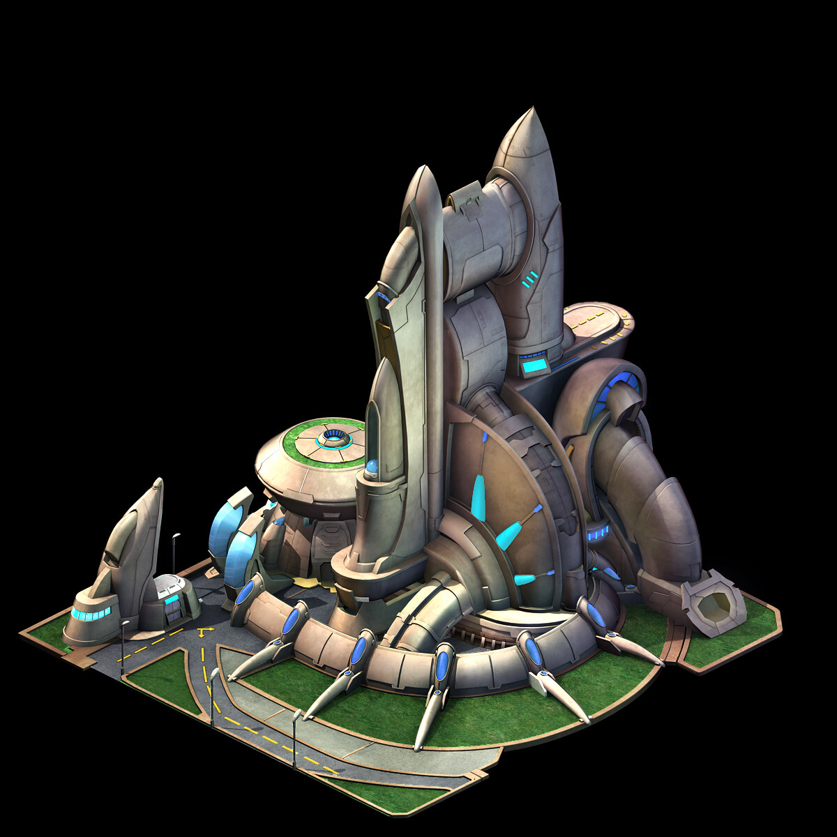 ArtStation - City State Fleet - Landlord Building Fine Line Drawing 07 ...