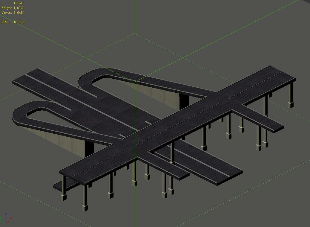 ArtStation - City Road - Overpass 02 | Game Assets