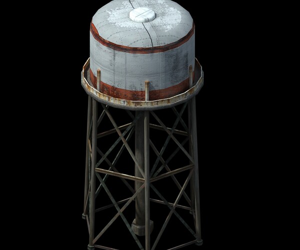 ArtStation - City-water tower 01 | Game Assets