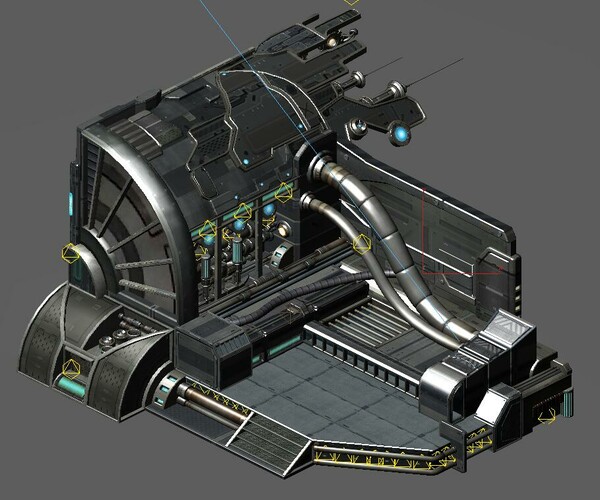 ArtStation - Spaceship - interior wall 05 | Game Assets