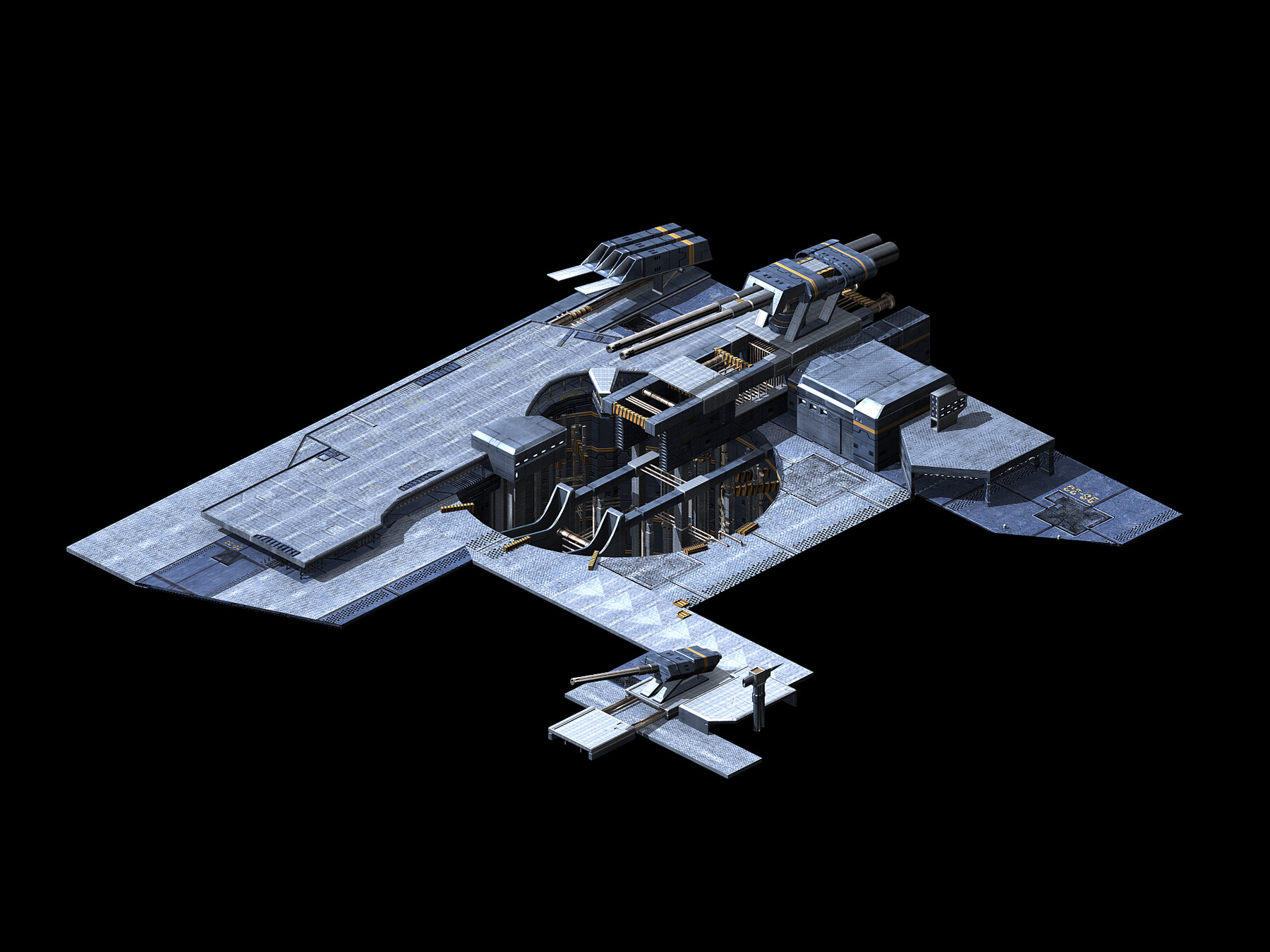 ArtStation - Spaceship - guardian turret 01 | Game Assets