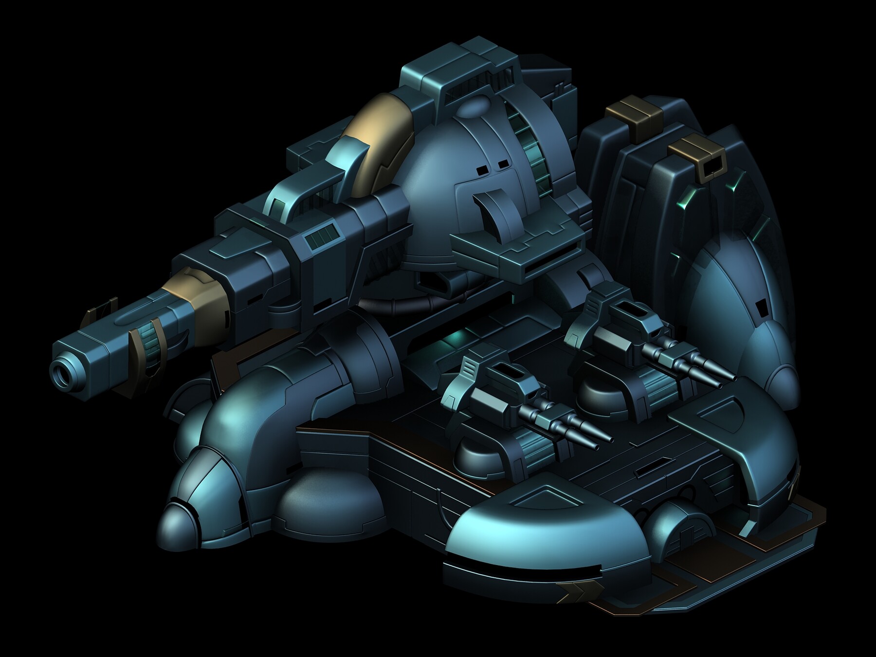 ArtStation - Spaceship - Guardian Fortress 05 | Game Assets