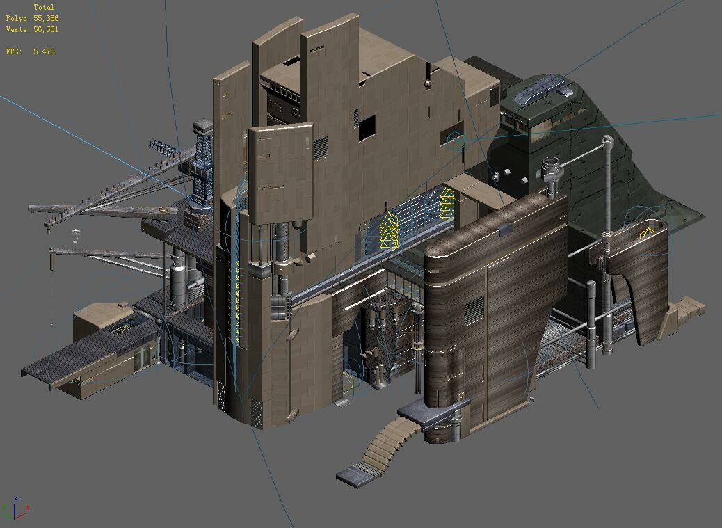 ArtStation - Spaceship - repair yard | Game Assets