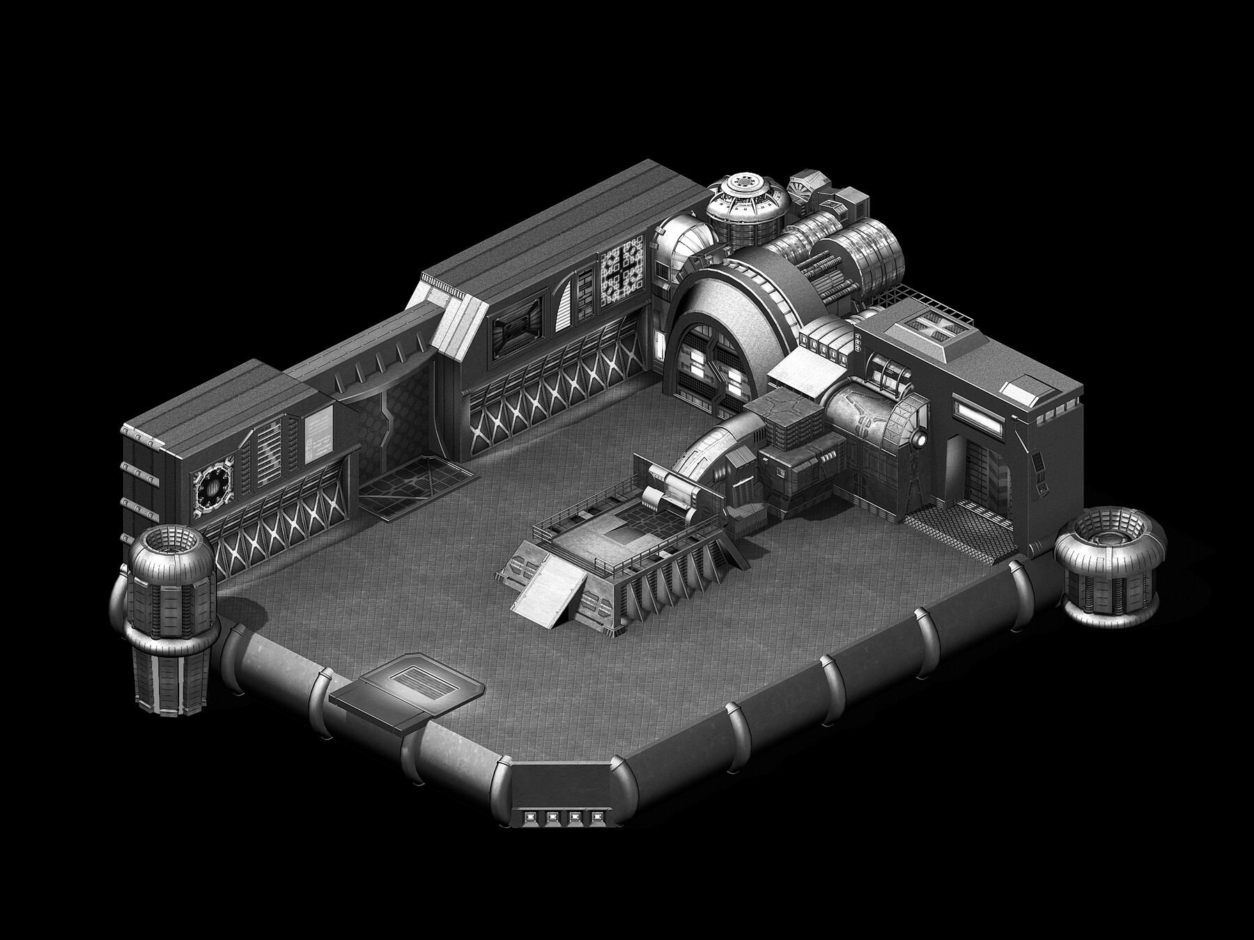 ArtStation - Sci Fi Building - Academy of Sciences Interior 02 | Game ...