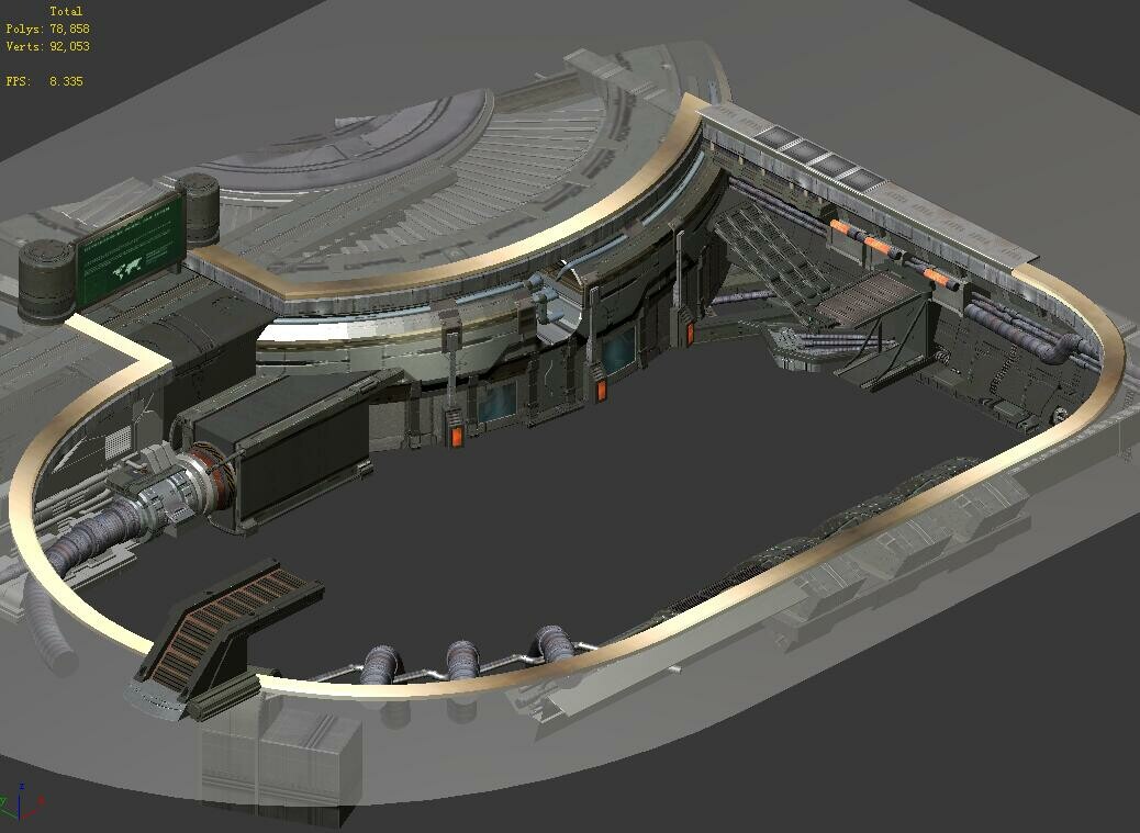 ArtStation - Sci Fi Building- Aerial port | Game Assets