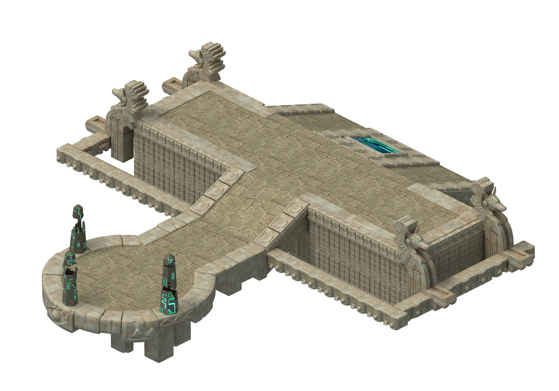 ArtStation - Egypt - Ruins - Platform 01 | Game Assets