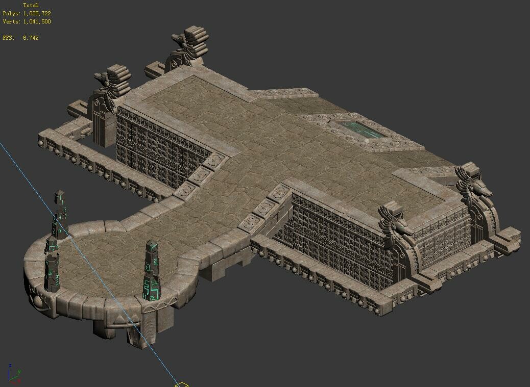 ArtStation - Egypt - Ruins - Platform 01 | Game Assets