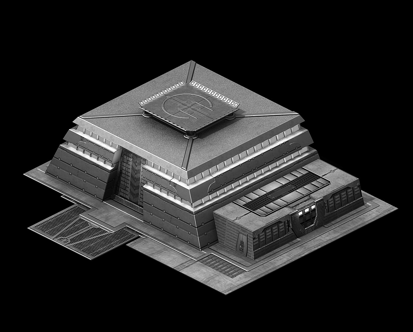 ArtStation - Sci Fi Building-Science Academy 01 | Game Assets