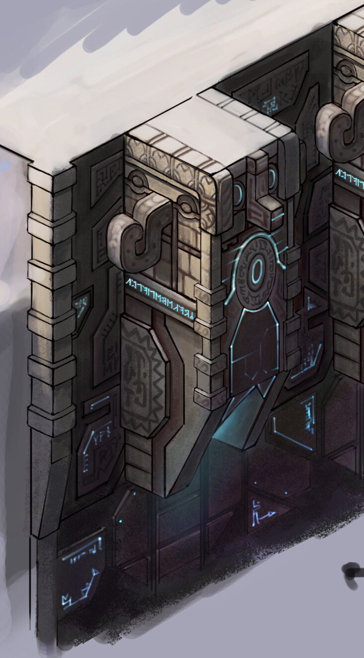 ArtStation - Heterogeneous - Grave - Wall 01 | Game Assets