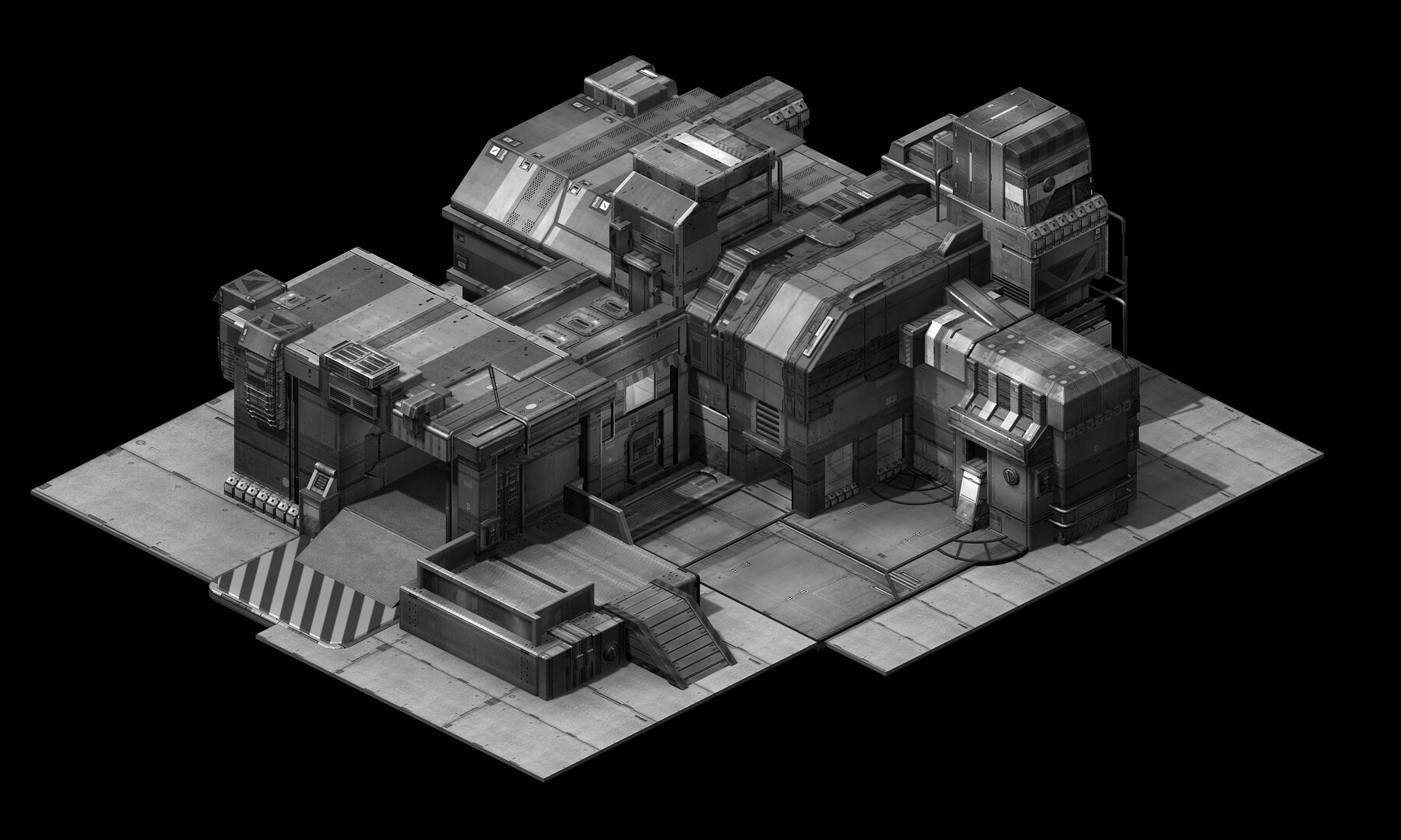 ArtStation - Heterogeneous - Building - Building B Building 02 | Game ...