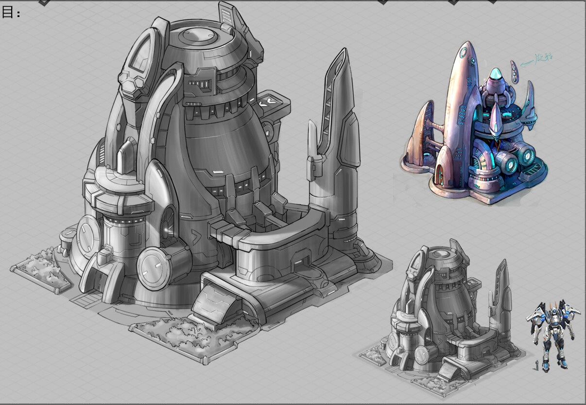 ArtStation - Heterogeneous - Building - Energy Storage Field 03 | Game ...