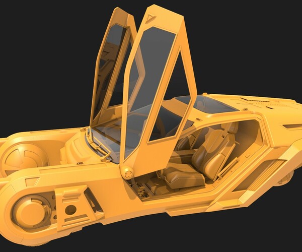 ArtStation - K's Spinner - Vehicle in Blade Runner 2049 Film Available ...