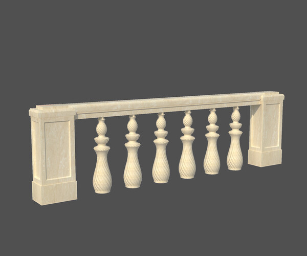 ArtStation - classic handrail | Resources